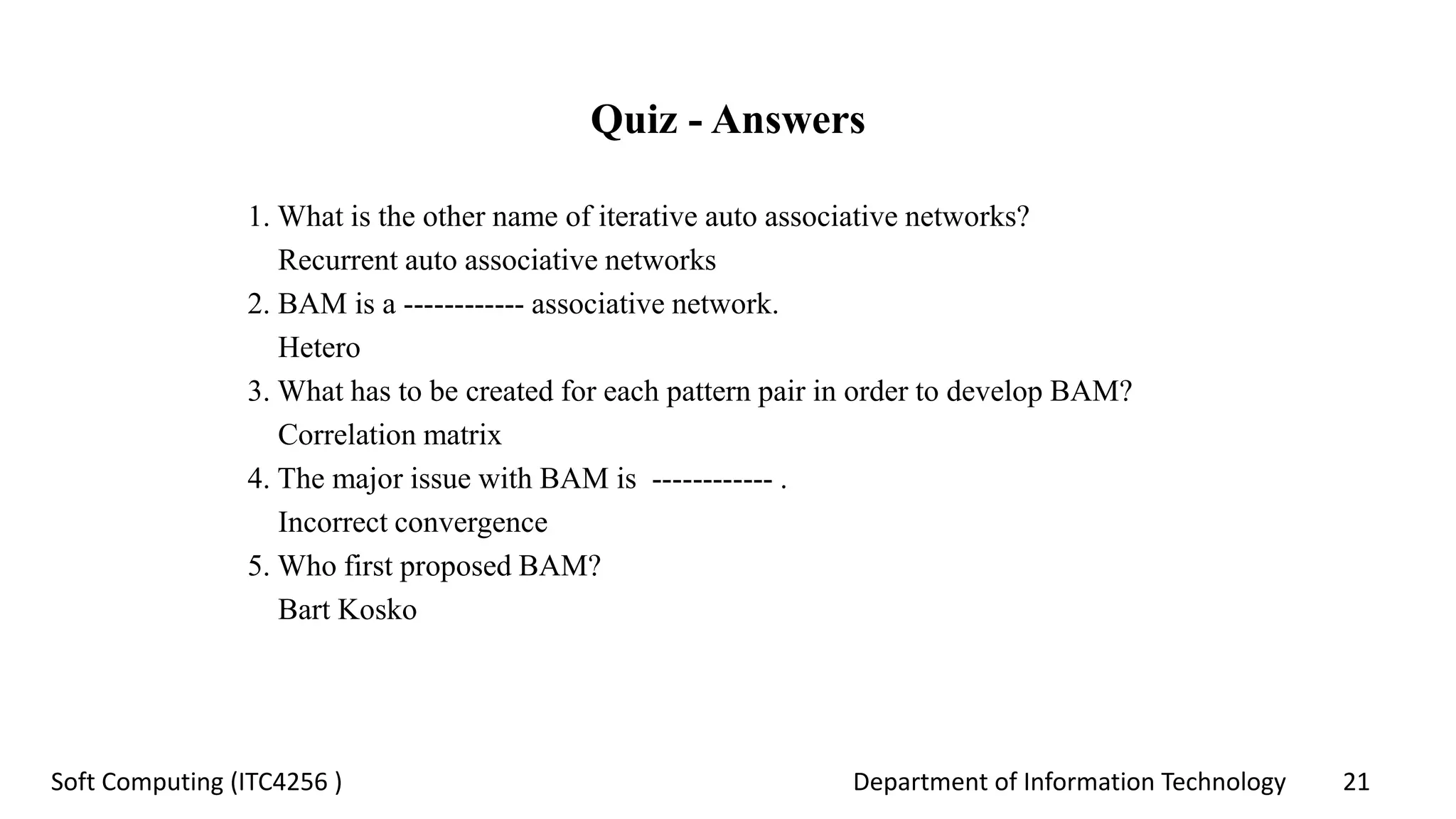 Associative Memory Network Pptx Computing Technology And Computing