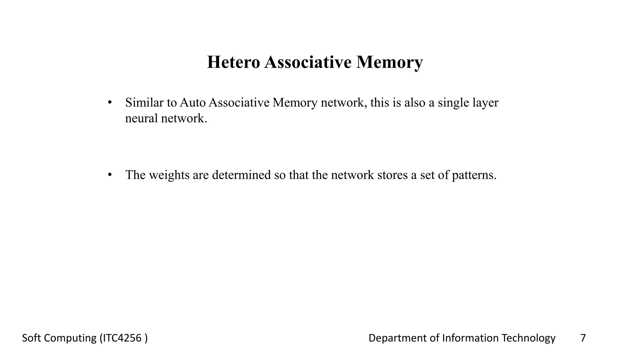 Associative memory network | PPTX | Computing | Technology & Computing