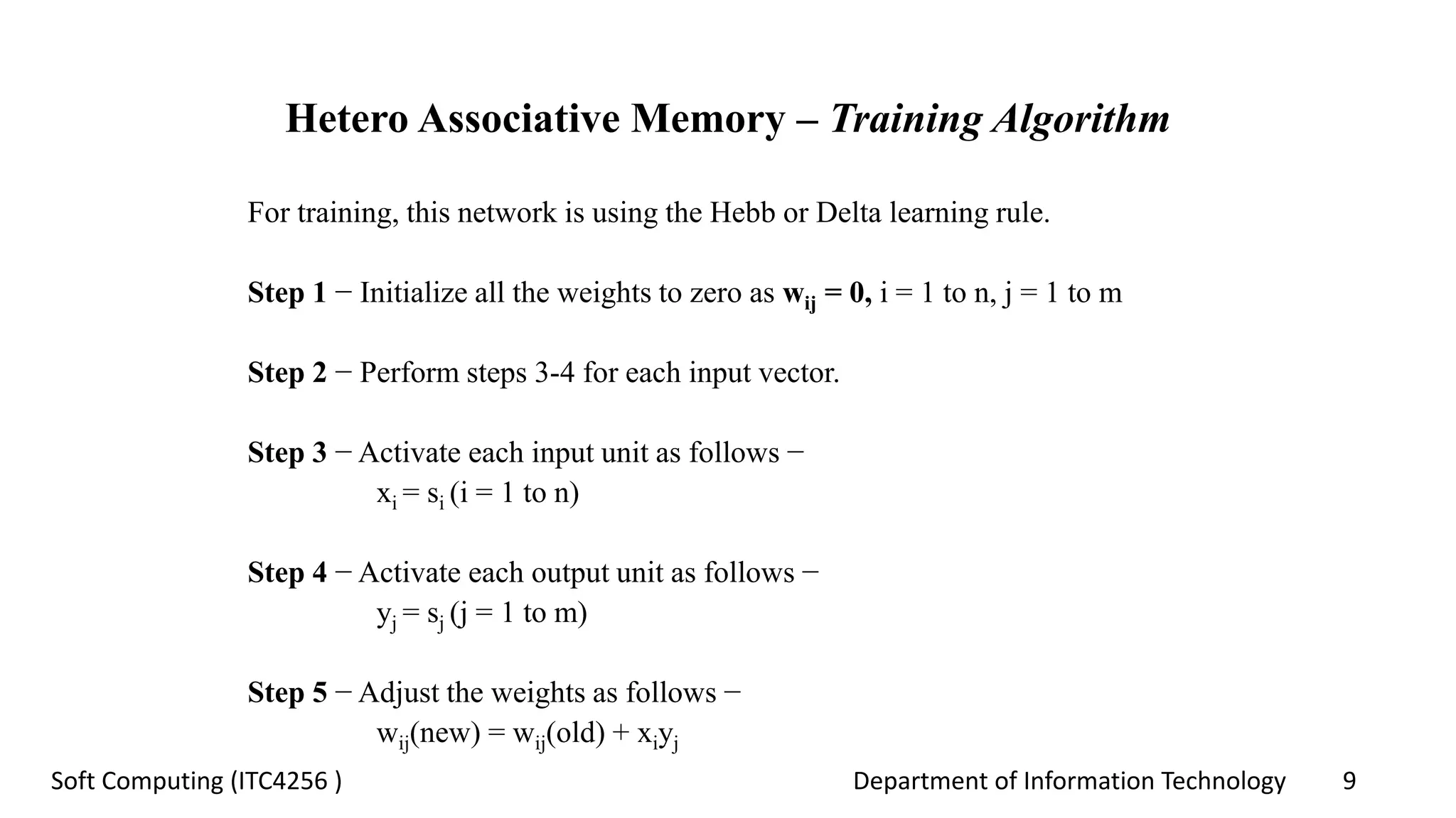 Associative memory network | PPTX | Computing | Technology & Computing