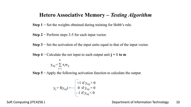 Associative memory network | PPTX | Computing | Technology & Computing