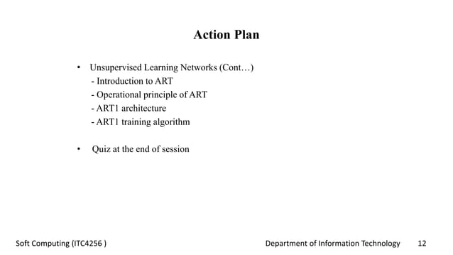 Unsupervised learning networks | PPTX | Computing | Technology & Computing