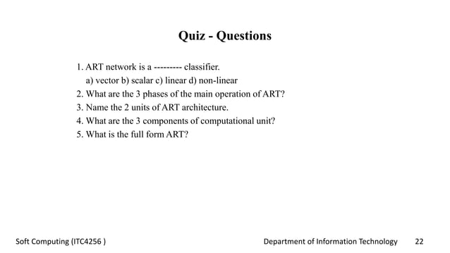 Unsupervised Learning Networks Pptx Computing Technology And Computing