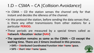 2.3b access control random access methods - part 3 - csma ca | PPT