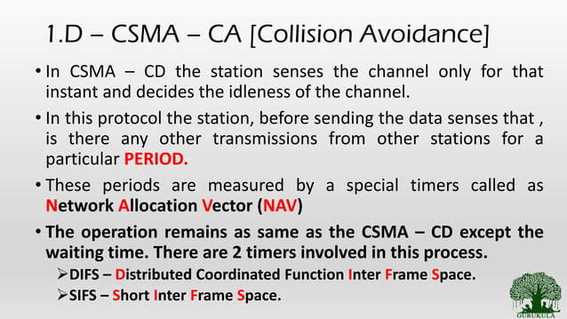 2.3b access control random access methods - part 3 - csma ca | PPT