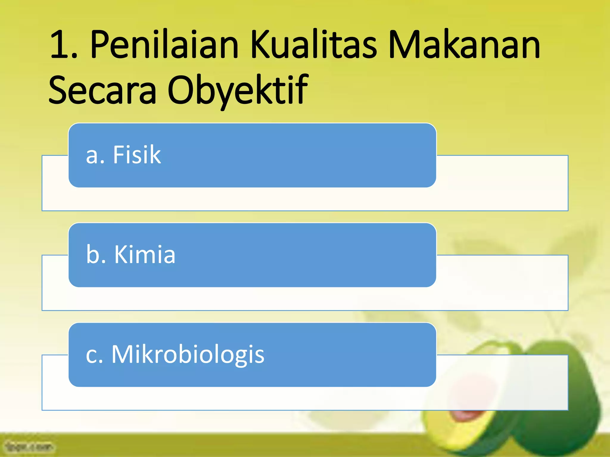 2. penilaian kualitas pangan | PDF