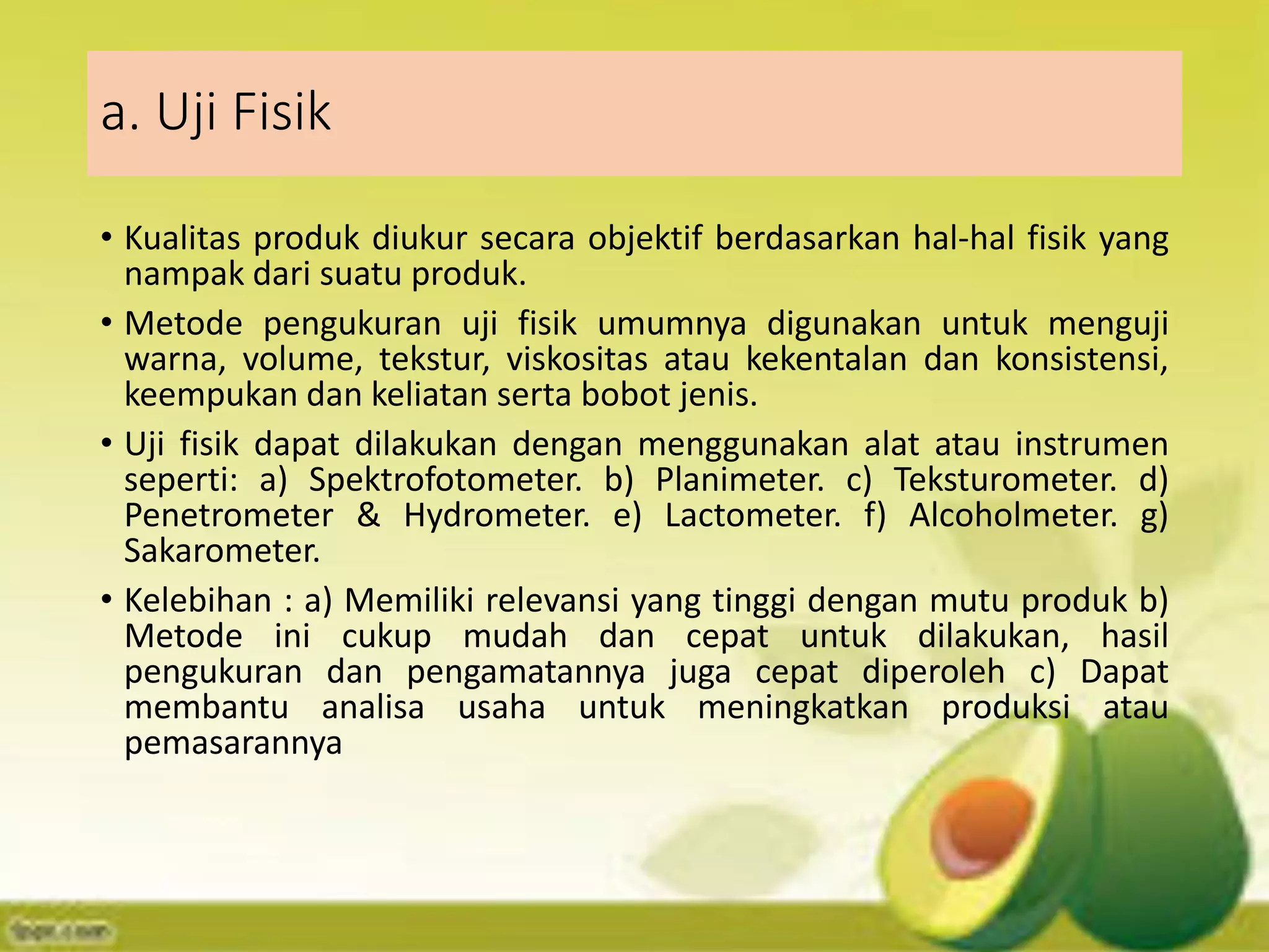 2. penilaian kualitas pangan | PDF