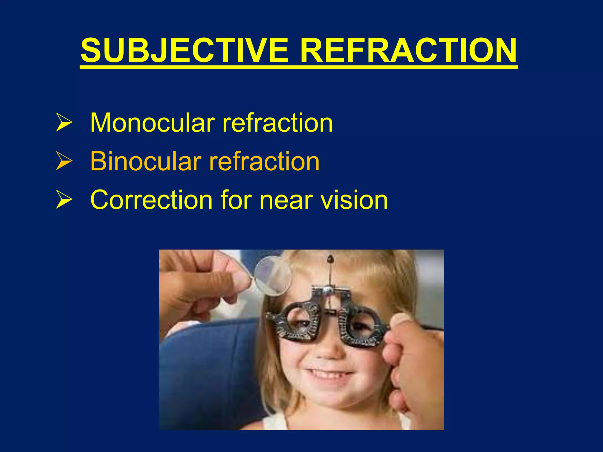 Clinical refraction | PPT