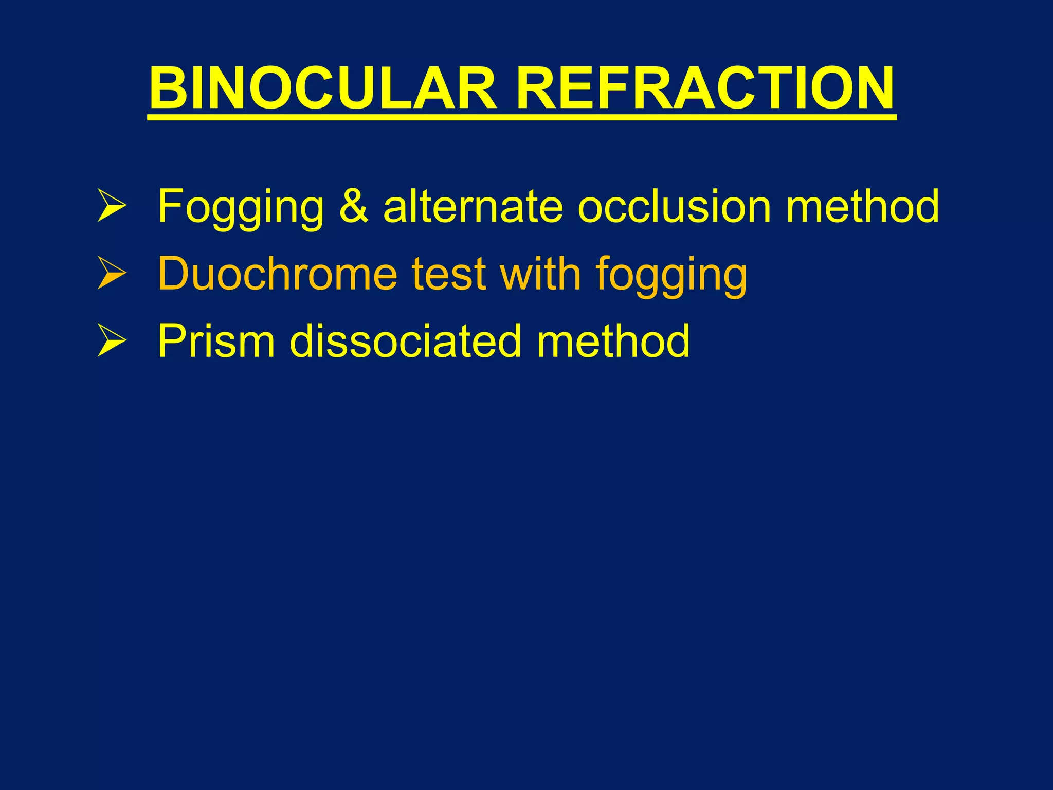Clinical refraction | PPT