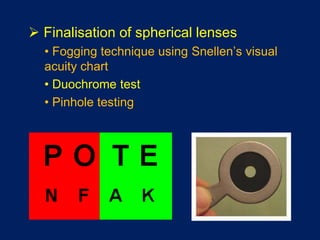 Clinical refraction | PPT