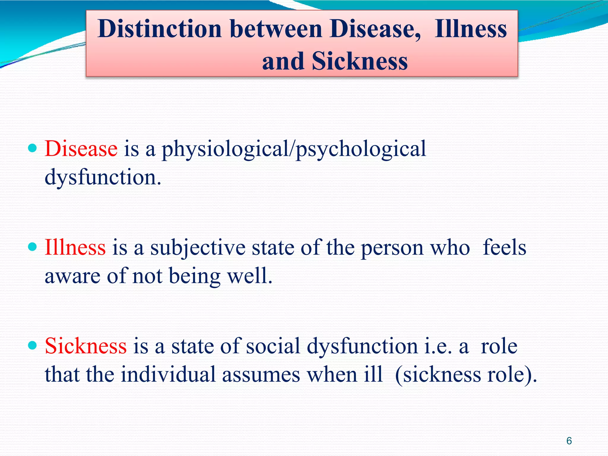 Concept of Disease | PPTX