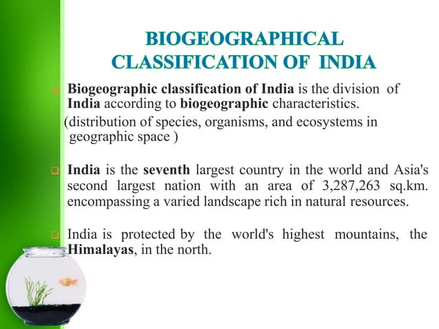 Biogeographical classification of India | PPTX | Asia Travel | Travel ...