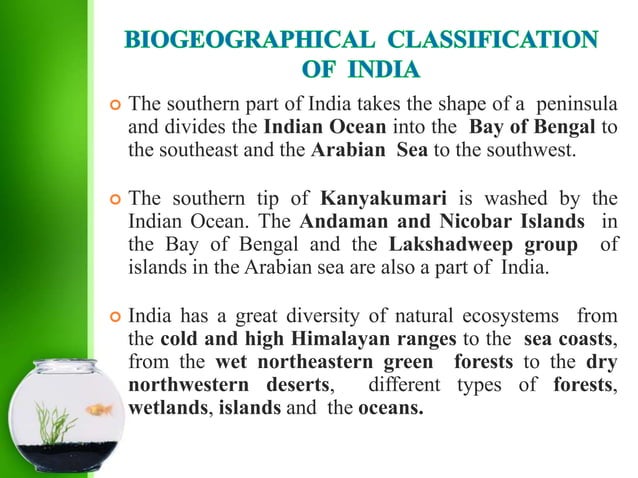 Biogeographical classification of India | PPTX | Asia Travel | Travel ...