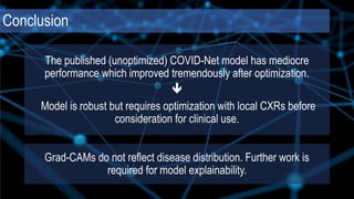 Multi-Centre Optimization and Validation of an Open Deep Learning Model ...