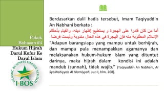 Hukum-Hukum Hijrah (KH. Shiddiq Al-Jawi) | PPTX