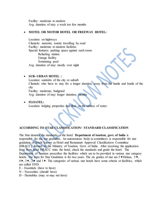 2.classification of hotels (1) | PDF