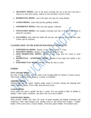 2.classification of hotels (1) | PDF