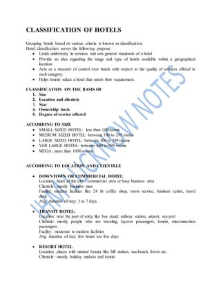 2.classification of hotels (1) | PDF