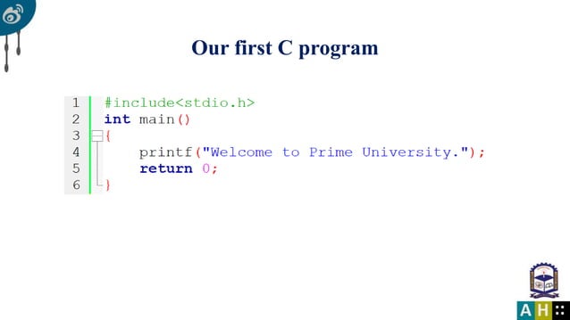 2. introduction of a c program | PPT