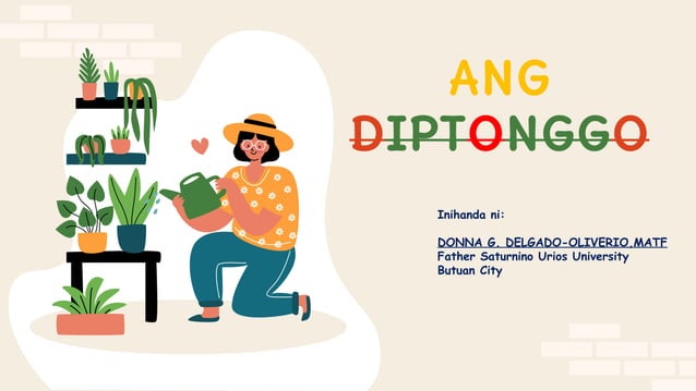 ANG DIPTONGGO NG WIKANG FILIPINO | PPTX