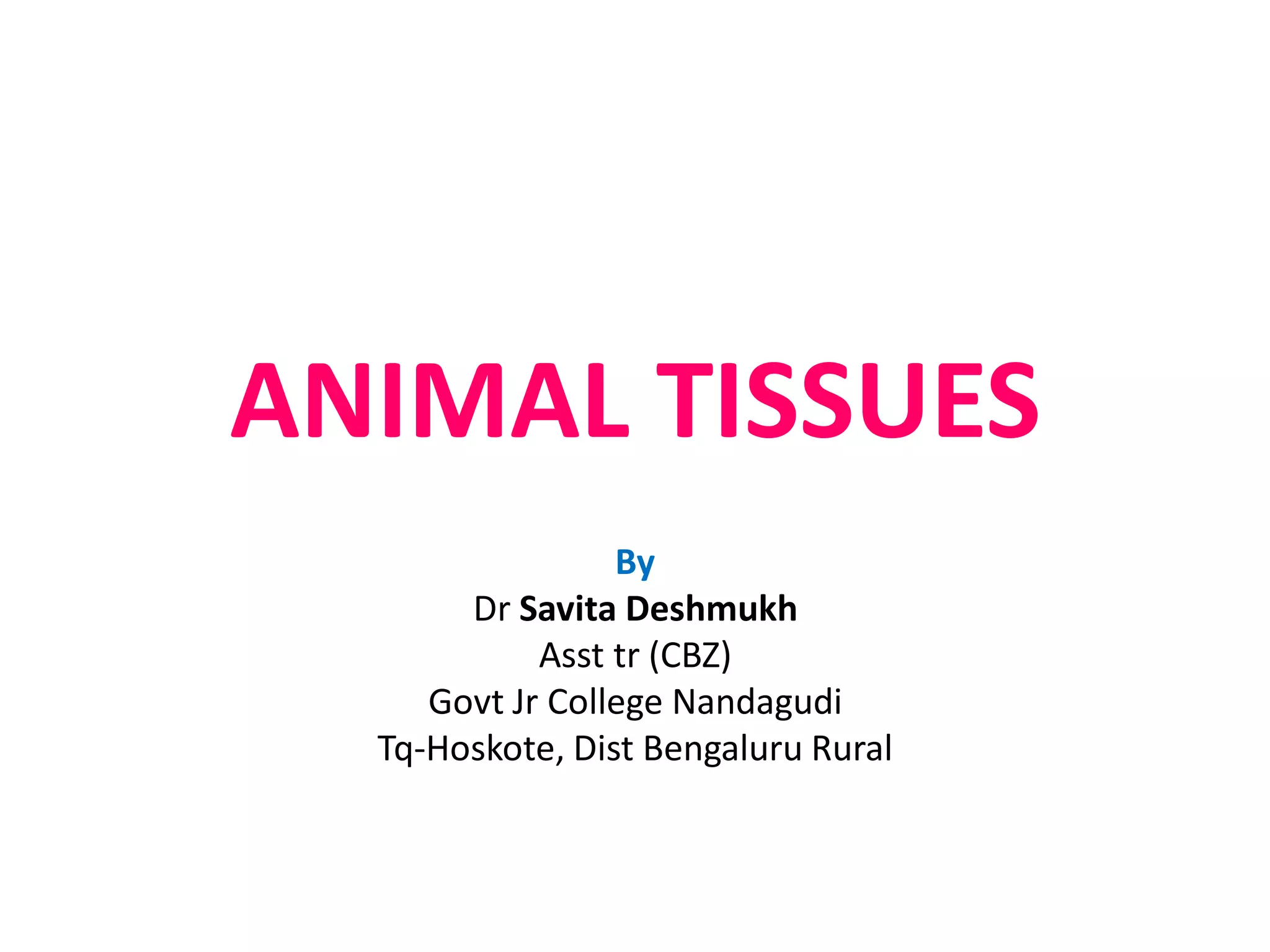 Animal tissues interactive mode | PPT
