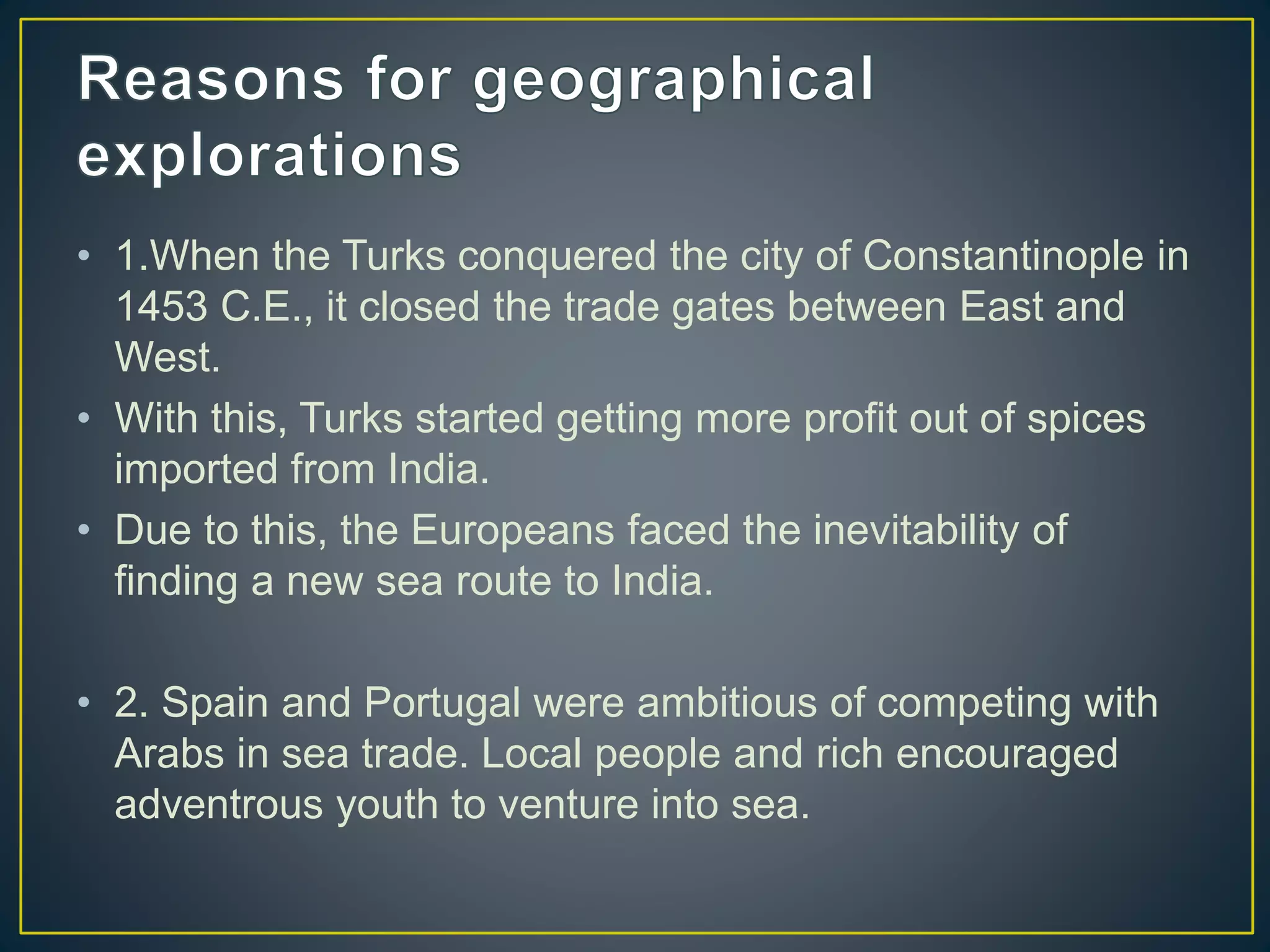 2. geographical explorations | PPTX