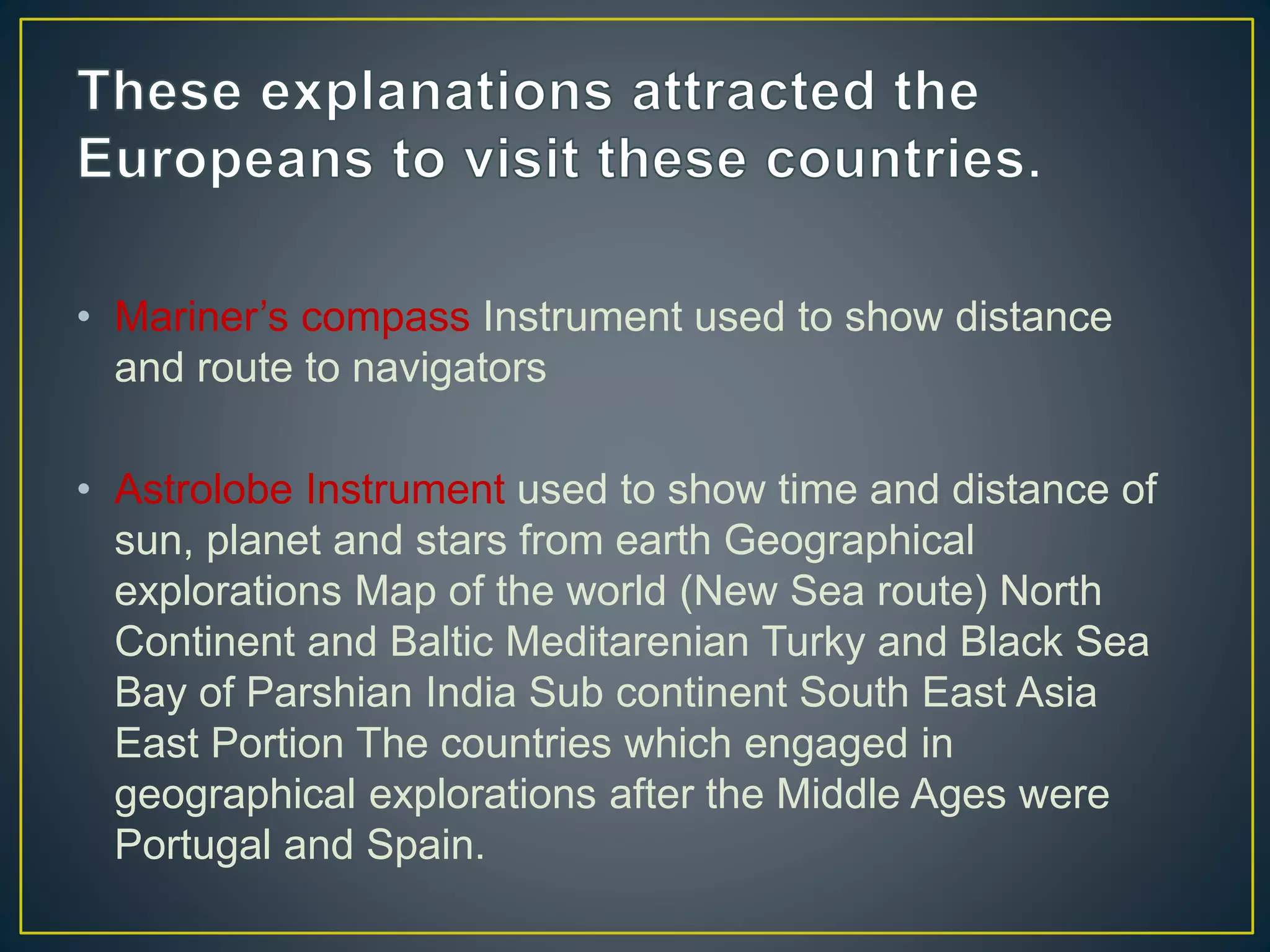 2. geographical explorations | PPTX
