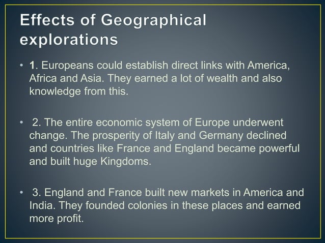 2. geographical explorations | PPTX | Adventure Travel | Travel Type