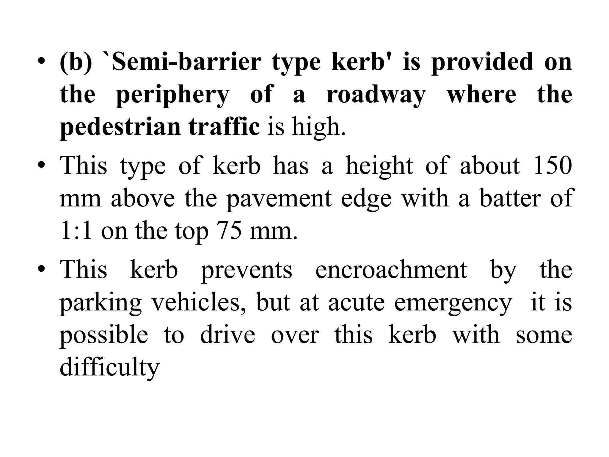 Medians/Traffic separators , kerbs, Road margins | PPTX