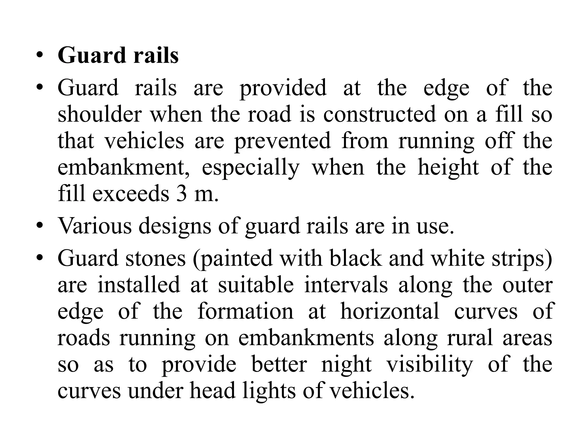 Medians/Traffic separators , kerbs, Road margins | PPTX
