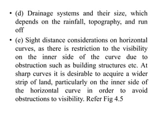 Width of formation or Roadway , Right of way and land width, Typical ...