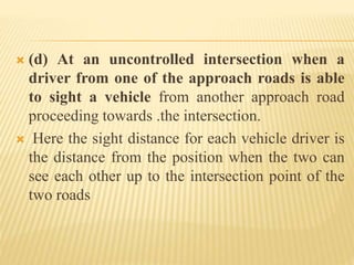 SIGHT DISTANCE | PPTX | Auto Safety | Automotive