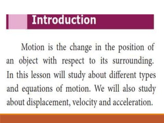 2. Pedagogy of Physical science (part II) - Motion | PPT