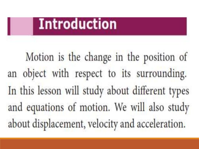 2. Pedagogy of Physical science (part II) - Motion | PPT