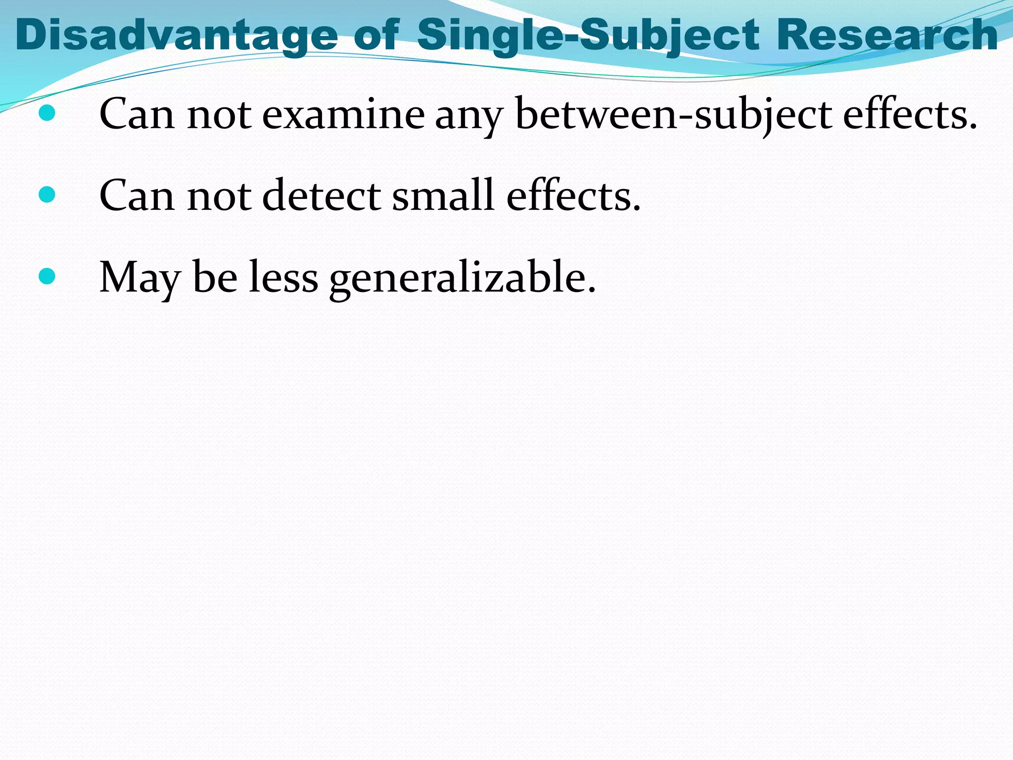 Single Subject Design - Research Design | PPTX
