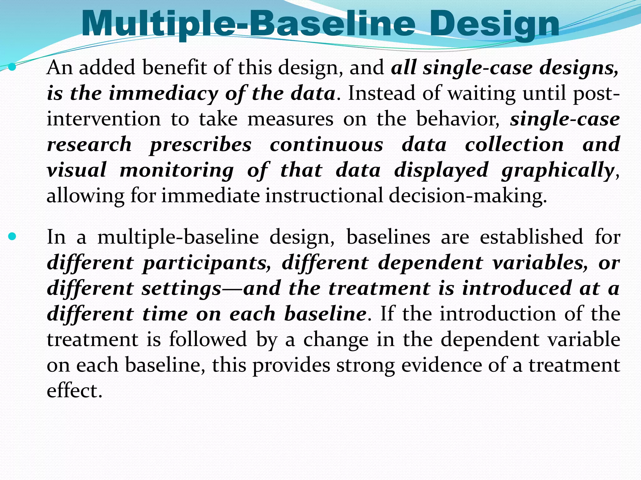Single Subject Design - Research Design | PPTX