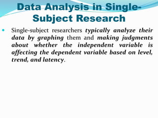 Single Subject Design - Research Design | PPTX