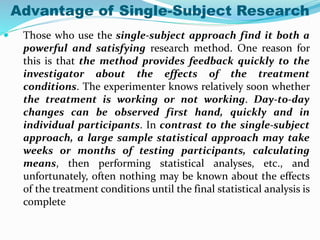 Single Subject Design - Research Design | PPTX