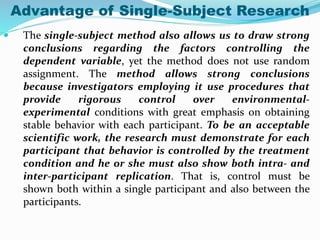 Single Subject Design - Research Design | PPTX
