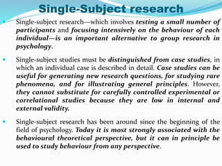 Single Subject Design - Research Design | PPTX