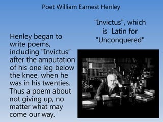 2.1 invictus | PPTX | Poetry | Books and Literature