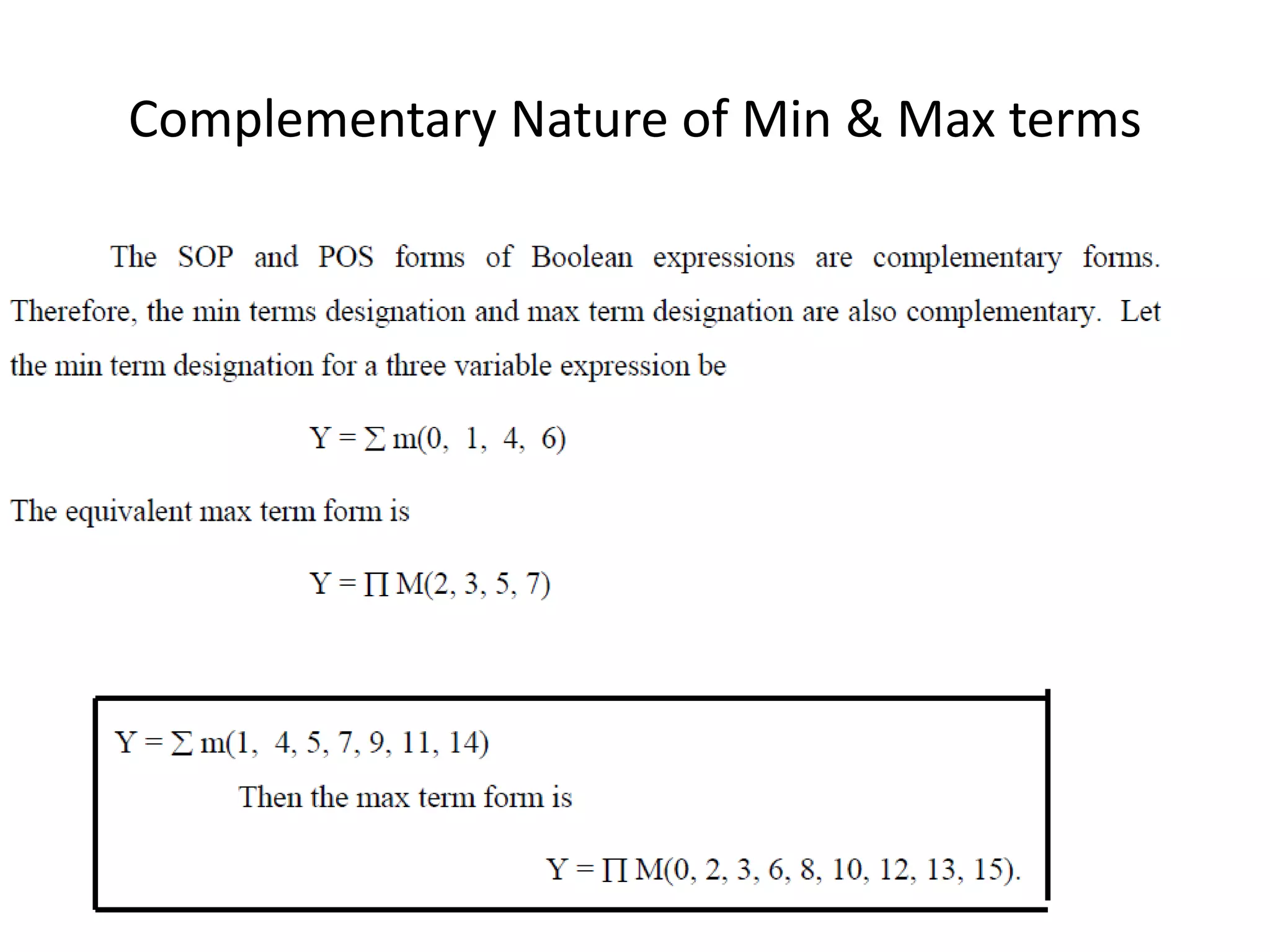 Boolean Function SOP & POS | PPTX