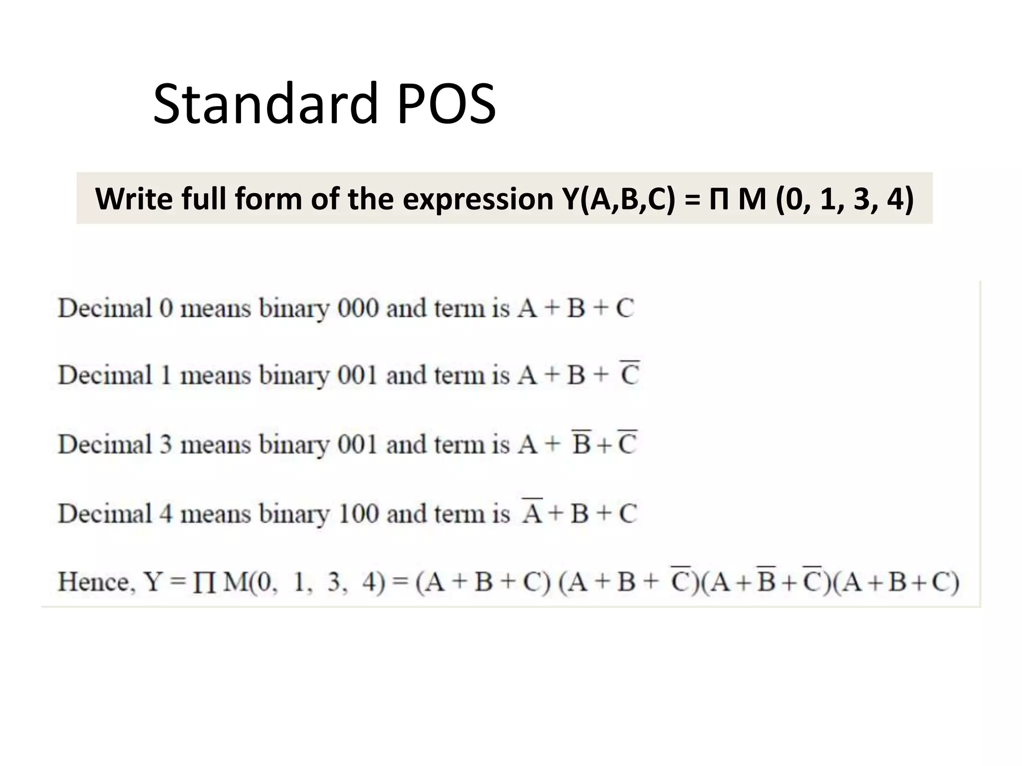 Boolean Function SOP & POS | PPTX