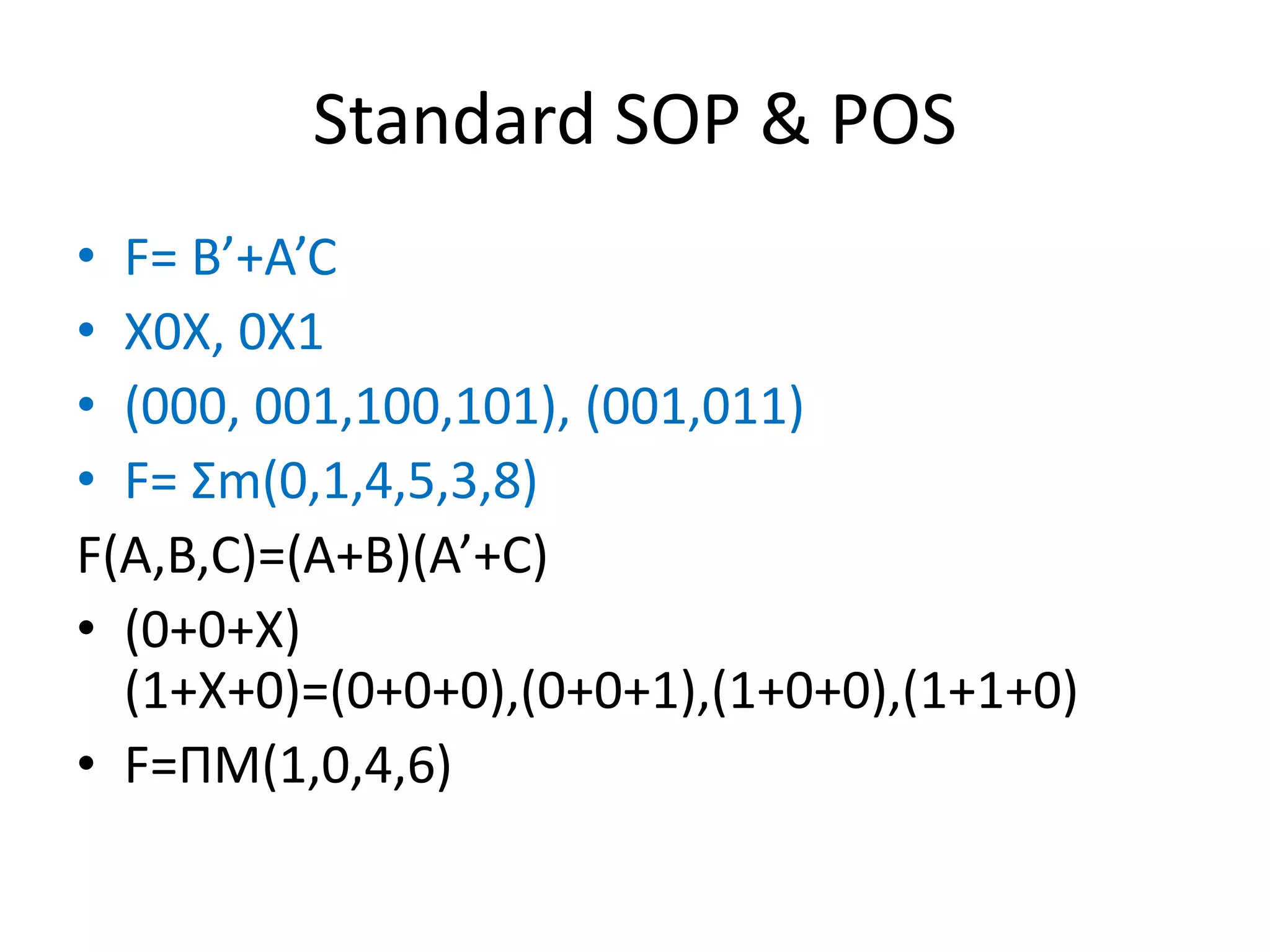 Boolean Function SOP & POS | PPTX