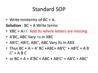 Boolean Function SOP & POS | PPTX