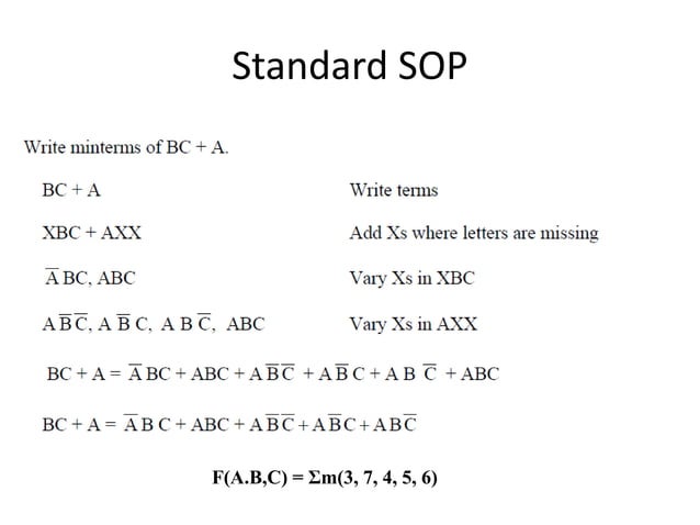 Boolean Function SOP & POS | PPTX