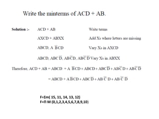 Boolean Function SOP & POS | PPTX