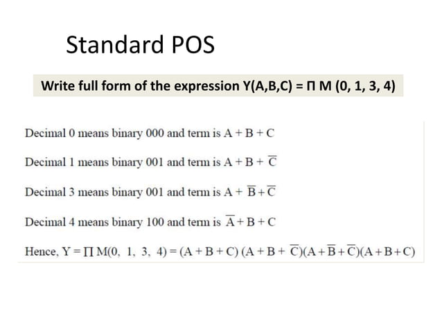 Boolean Function SOP & POS | PPTX