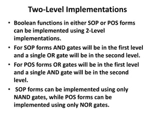 Boolean Function SOP & POS | PPTX