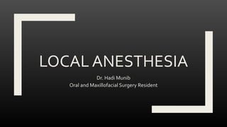 Local Anesthesia | PPT