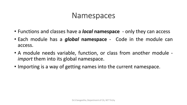 Namespaces | PDF | Programming Languages | Computing